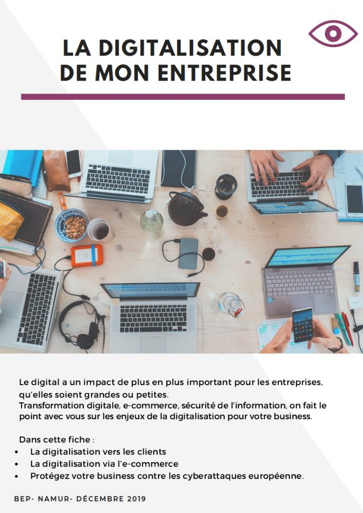 La digitalisation de mon entreprise - BEP - Développement Économique